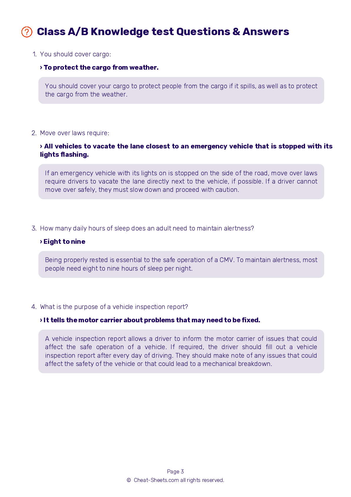 2024 Colorado DMV CDL Permit Test Cheat Sheet 99 Pass Rate 